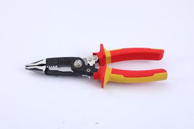 China 7 In1 Heavy Duty Hybrid Linesman Pliers Side Cutters Electric Cable Striper for sale