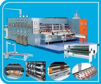 China Automatic Flexo Printer Slotter Die-cutter Folder Gluer Strapper Inline Machine, with PP or PE Strapping for sale