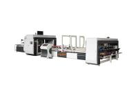 China Automatic Folder Gluer Machine, for PP hollow board box, by hot-melt glue, inline strapping as option for sale