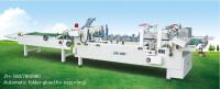 China Semi-automatic Carton Box Pasting Machine, Single/Double-side, Folding + Gluing + Pressing for sale