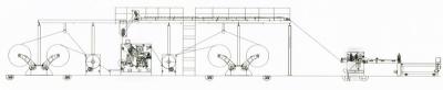 China High-Speed 2-Ply Single Facer Corrugator Line, Single Faced Corrugated Cardboard Making Machine for sale