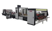 China Automatic Folder Gluer Machine, for PP hollow board box, by hot-melt glue, inline strapping as option for sale