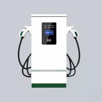 China 60kW Double Gun Floor Mounted EV Charger Dustproof Waterproof for sale