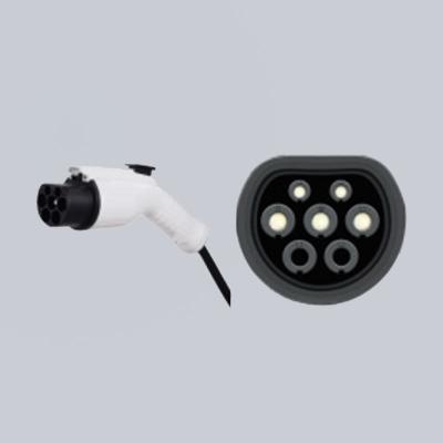China RFID 5m Cable Type 2 Wall Mounted EV Charging Station 32A 1 Phase 3 Phase 7kw 22kw for sale