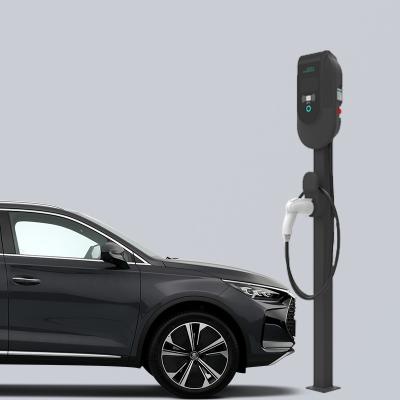 China Type 2 EV Charger Wallbox 32A Basic RFID IC Card NFC DC 6mA With 5m J1772 Ev Cable for sale