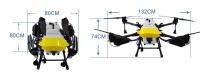 China 4 Aixes Agricultural Spray Drone Smart Batteries Fertilizer Spray Drone for sale