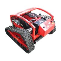 China Rubber Crawler Auto Lawn Mower Robot Gasoline Self Propelled for sale