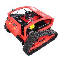 China Rubber Crawler Auto Lawn Mower Robot Gasoline Self Propelled for sale