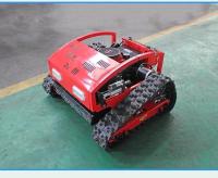 China Rubber Crawler Auto Lawn Mower Robot Gasoline Self Propelled for sale
