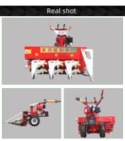 China Soybean Grain Farm Combine Harvester Diesel Petrol Small Corn Harvester for sale