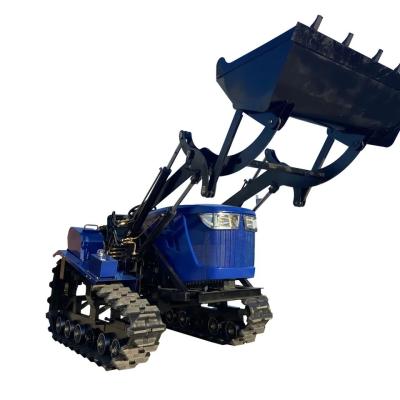 China Agricultural Crawler Farm Tractor Rubber Track Mini Power Tiller for sale