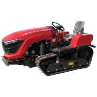 China 15KM/H Crawler Farm Tractor Gear Drive Mini Tiller Machine For Planter for sale