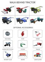 China Multipurpose Walking Farm Tractor 2 Wheels Hand Walking Tractor 20hp for sale