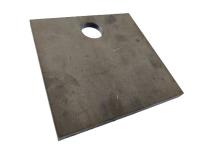 China ASTM A36 Steel Roller Wheel Side Plate Roll Off Wheel Bracket for sale