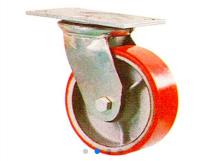 China 12 Inch Flexion Heavy Duty Dumpster Wheels With Steel Core for sale