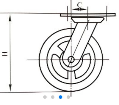 China 12 Inch Flexion Heavy Duty Dumpster Wheels With Steel Core for sale