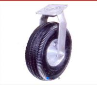 China 8'' Rubber Pneumatic Tire Casters Dumpster Caster Wheels for sale