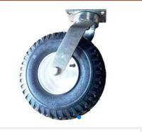 China 8'' Rubber Pneumatic Tire Casters Dumpster Caster Wheels for sale