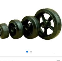 China Rubber Caster Wheels Caster Parts V Groove Caster Wheels With Steel Core for sale