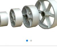 China Casting Caster Parts Semi Steel Cast Iron Caster Wheel 4 5 6 8 Inch for sale