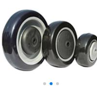 China Polyolefin Core Caster Parts Thermoplastic Rubber Wheels for sale
