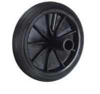 China Plastic Rim 250mm Trash Bin Wheel Garbage Can Wheel Replacement for sale