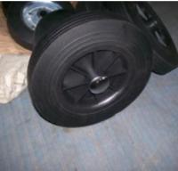 China 200mm Rubber Wheels Trash Can Replacement 240L Dust Bin Wheel for sale