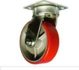 China Heavy Duty Dumpster Casters 4 Inch Caster Wheels Without Center Axle for sale