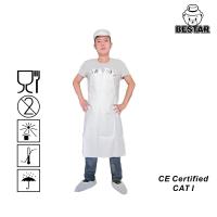 China 10PCS/BAG Disposable Protective Apron ISO9001 Disposable Plastic Aprons for sale