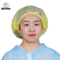 China Dust Proof Disposable Mob Cap SPP Double Elastic BSH2017 Disposable Head Cap for sale