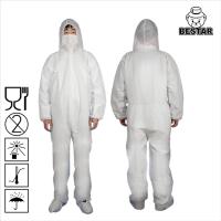 China Disposable Single Use SPP Polypropylene Breathable Anti-Dust Coverall for Clean Rules for sale