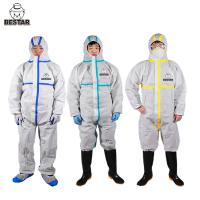 China SF Laminated Disposable Protective Coverall Type 456 for Asbestos Removal for sale