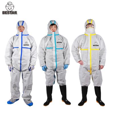 China SF Laminated Disposable Protective Coverall Type 456 for Asbestos Removal for sale