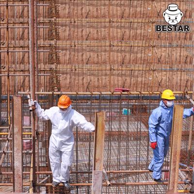 China EN14126 Laminated PP Disposable Medical Coveralls Type 5B/6B for sale