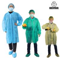 China Polypropylene Lab Disposable Visitor Coats For Food Industry for sale
