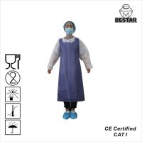 China PVC Biodegradable Plastic Aprons Purple Disposable Art Aprons for sale