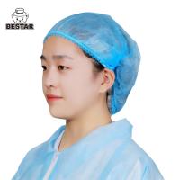 China OEM 21 inch Disposable Nonwoven Cap Single Use Mob Cap For Operating Room for sale