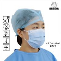 China FDA Doctor Surgical Disposable Nonwoven Cap With Ties for sale