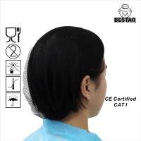 China Colorful Nylon Disposable Nonwoven Cap Hairnet For Surgery for sale