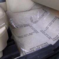 China Customized Print Car Carpet Protective Film 4 Mil * 21inch * 200 Feet With Perforation Every 24 Inch for sale