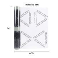 China 4 Mil * 24 Inch * 600 Feet PE Car Carpet Protective Film With Perforation Every 21 Inch for sale