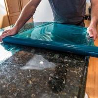 China Temporary Protection Film Self Adhesive Anti Scratch Marble Protective Film For Vanity Tops for sale