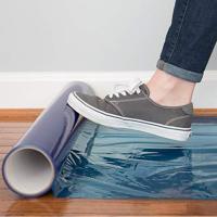 China Anti Scratch PE Blue Color Hardwood Floor Protective Plastic Film Hard Surface Stretch Film for sale