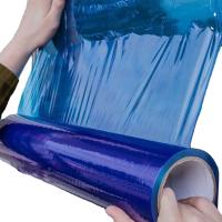 China Blue 50 Micron PE Protection Film For Glass And Aluminium Profiles Without Glue Residue When Peeling Off for sale