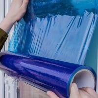 China Easy Removal Blue 50 Microns PE Protection Film For Glass And Aluminium Profile Frame for sale