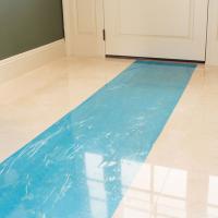 China PE Self-Adhesive Hard Floor Protection Film Furniture Floor Protectors Protect Floor Covering For Decorating for sale