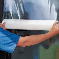 China Temporary Window Glass Adhesive Protective Film In 100mm - 1800mm Width for sale