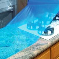 China PE Anti Scratch Countertop Protection Film Quartz Slab Surface Protective Film Covers for sale