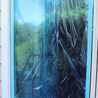 China Clean Removal PE Adhesive Window Glass Protective Film For Transparent Glass for sale
