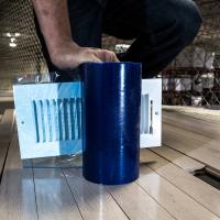 China Blue Tint Color Temporary Duct Cover Film For HVAC Ducts Surface Protection for sale